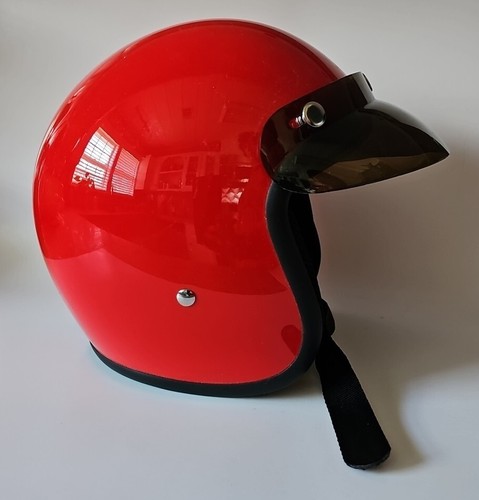 HCI Red Half Helmet Motorcycle Shorty with Visor XXL | eBay