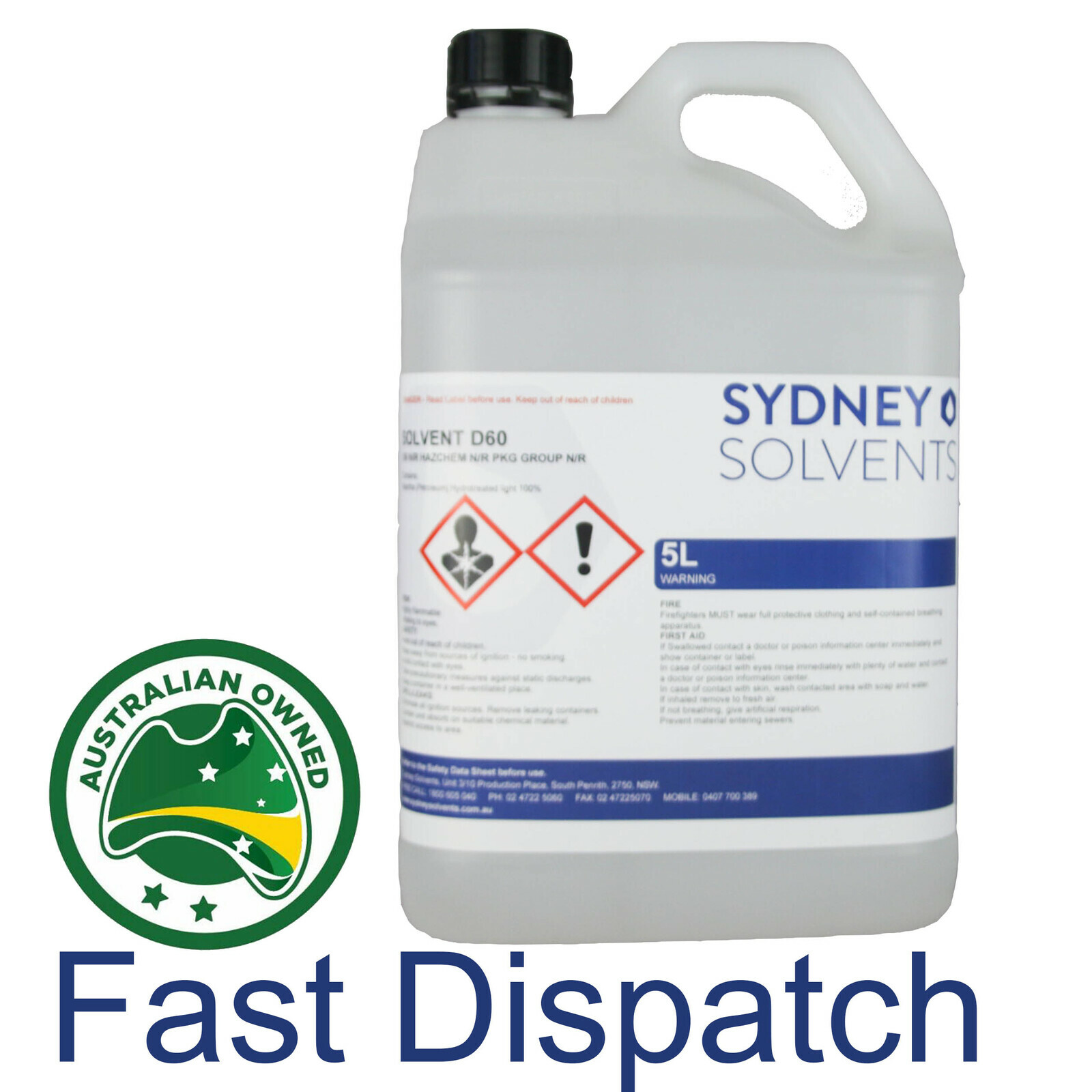 Solvent D60 Industrial Surface Coatings 5 Litre | eBay Australia
