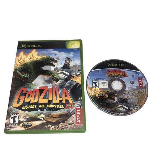 Godzilla: Destroy All Monsters Melee (Microsoft Xbox, 2003) Case & Disc ...
