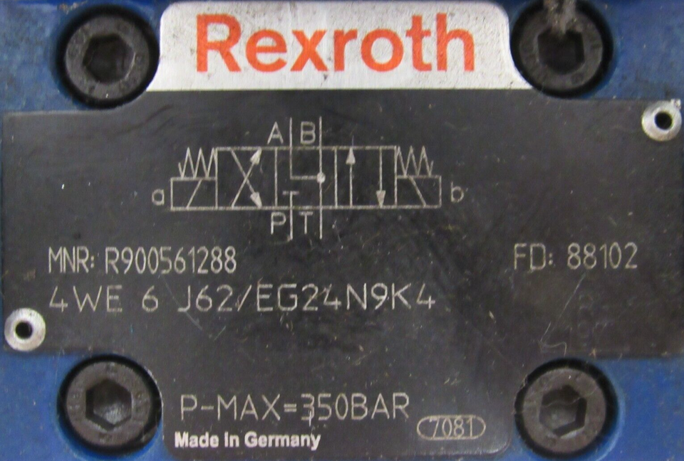 NEW REXROTH R900561288 HYDRAULIC VALVE STATION 4WE6J62/EG24N9K4 | eBay