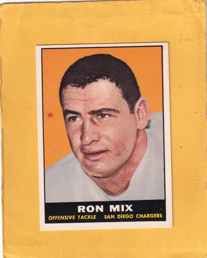 1961 Topps #168 Ron Mix San Diego Chargers EX/NM #24571 | eBay