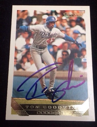 TOM GOODWIN 1993 TOPPS Autographed Signed AUTO Baseball Card 228 ...