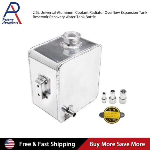 2.5L Aluminum Radiator Coolant Overflow Reservoir Recovery Water Tank ...