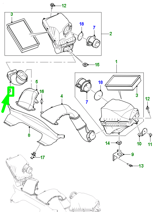 JAGUAR XJ X351 Right Air Intake Tube C2D36202 NEW GENUINE | eBay