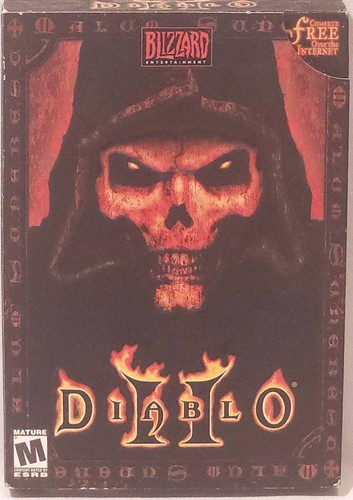 Vintage Diablo II 2000 Blizzard PC Game w/Box, 3 Discs & Guide Great ...