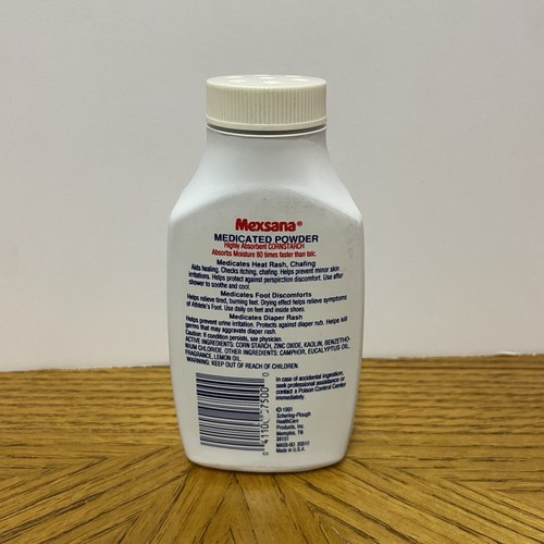 MEXSANA MEDICATED POWDER 3 OZ TOPICAL STARCH (LOT OF 2 BOTTLES) New Old ...