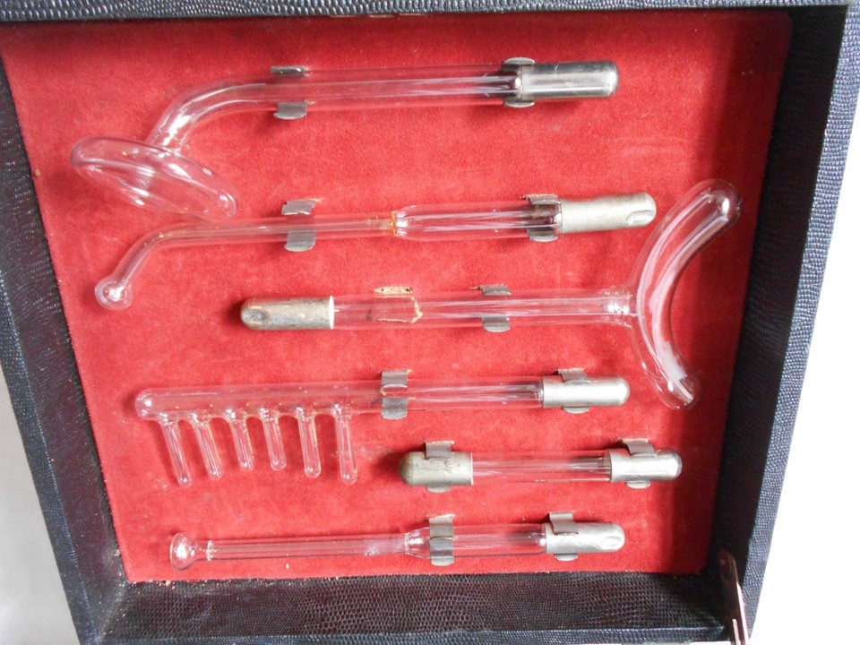 Vintage Violet wand electrotherapy Tesla machine BDSM IXO set to ...