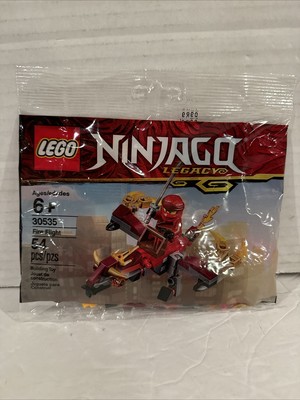 LEGO Ninjago Legacy Fire Flight Polybag Set 30535 Kai Red Ninja Dragon ...