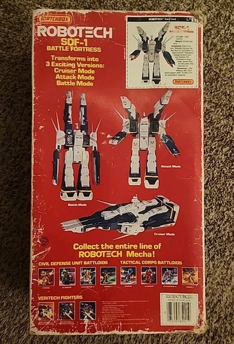 Robotech Macross SDF-1 Matchbox Transformers Complete CIB Takatoku ...