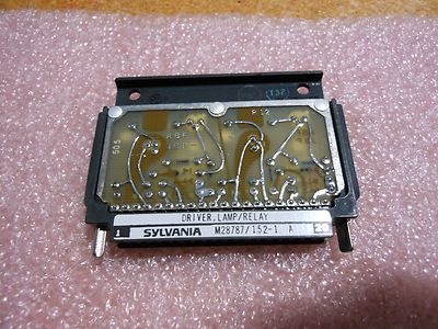 SYLVANIA LAMP DRIVER RELAY MODULE PART # M28787/152-1 NSN: 5963-01-024 ...