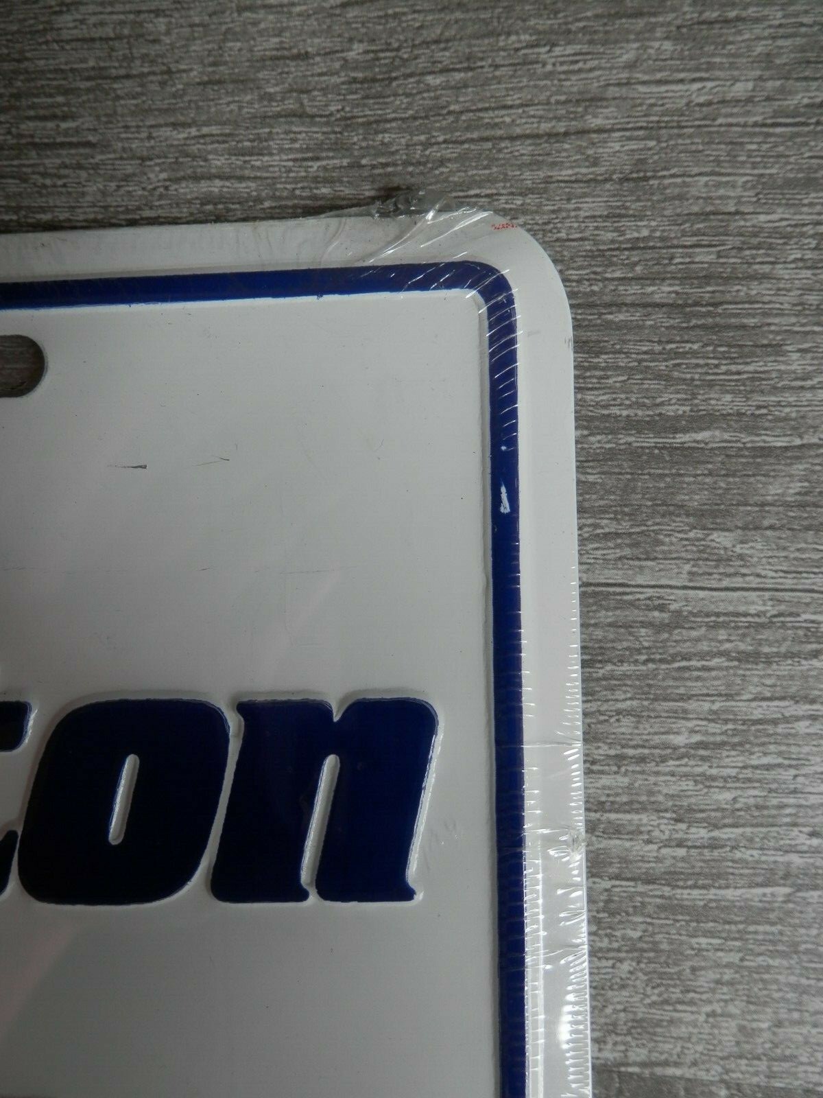 Edmonton Oilers Vintage Metal License Plate 90's Logo - New Sealed NHL ...