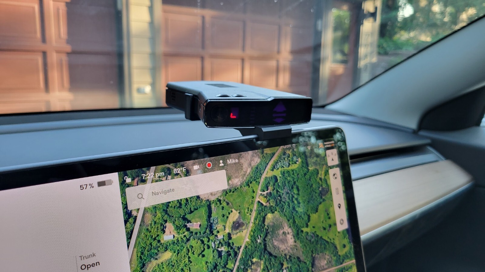 Valentine1 One v2 radar detector mount removable custom for Tesla model ...