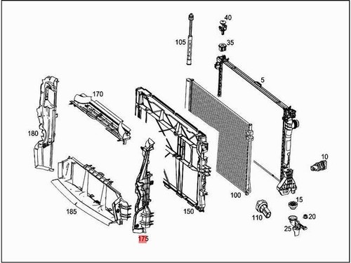 Genuine Mercedes Air Duct W447 4475050830 | eBay