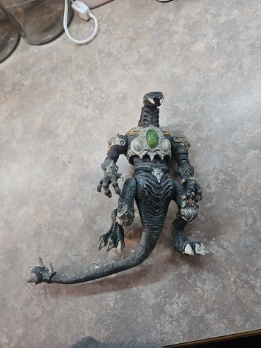 RARE Mega Bloks Metal Ages Platinum Armor Dragon Thoron Figure ...