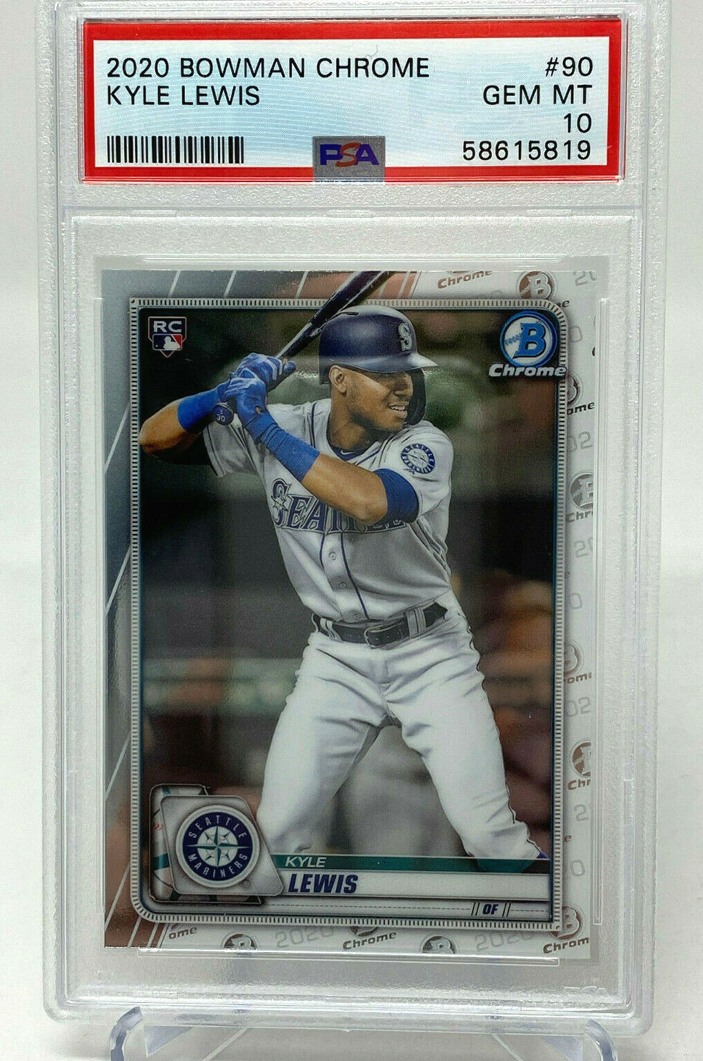 2020 Bowman Chrome #90 Kyle Lewis Rookie Card - PSA 10 | eBay