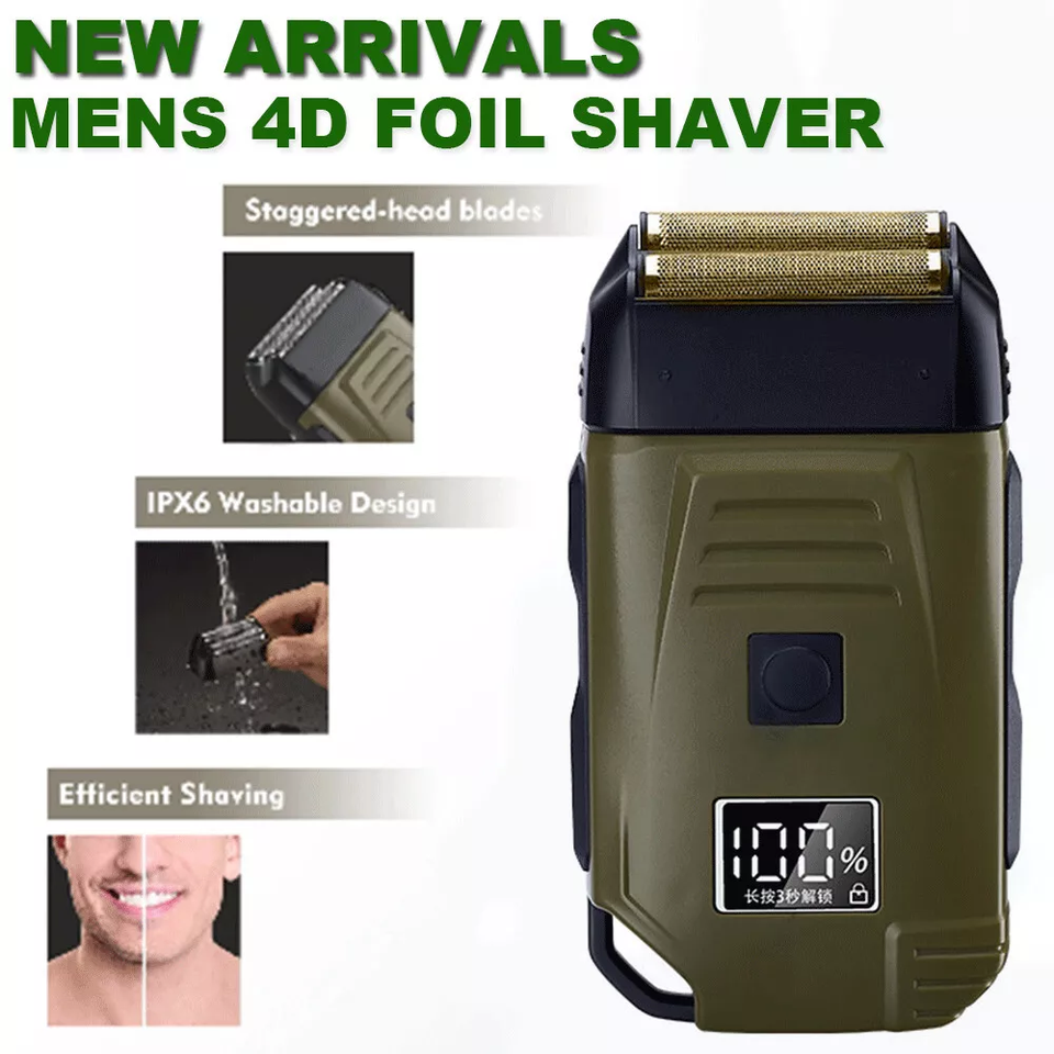 Mens USB Electric Shaver Trimmer Razor Rechargeable Hair Beard Shaving ...