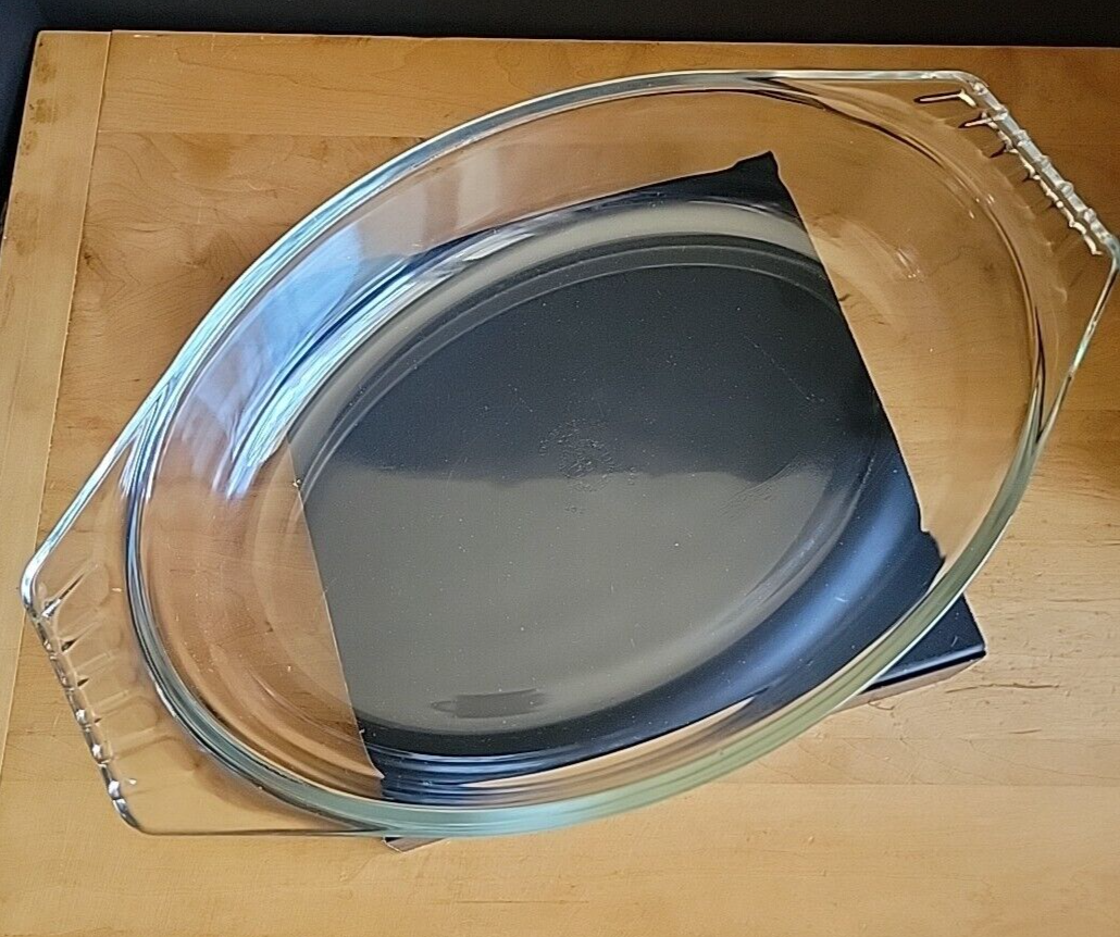 Vintage Pyrex #088 Clear Glass 3 Quart Oval Casserole/Roasting Dish ...
