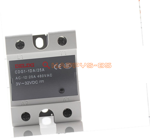 1x NEW DELIXI CDG1-1DA/25A SSR 25A 480VAC Solid State Relay Input 3V ...