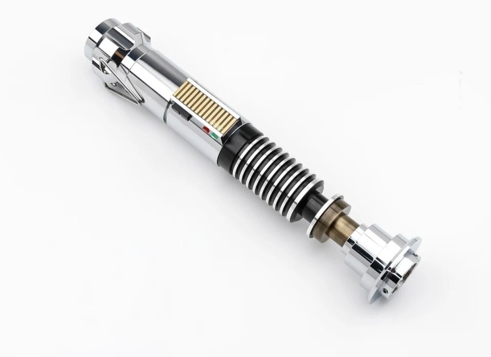 Luke Skywalker ROTJ Lightsaber With Switch Box Collectors Metal Empty ...
