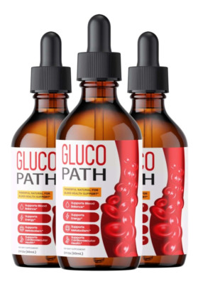 (3 Pack) Gluco Path Blood Support Drops Advanced Vitamin Formula ...