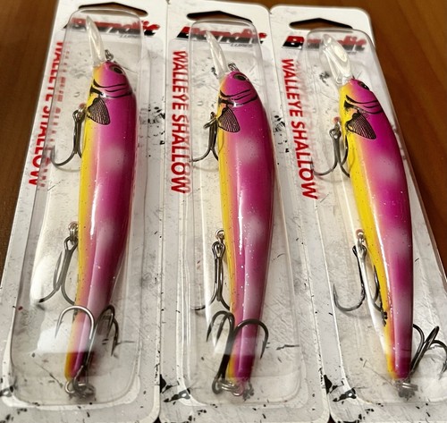 3 Bandit Walleye Shallow BDTWBS171 Minnow Jerkbait Lures POPSICLE | eBay