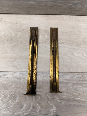 2 - Antique 1890’s Brass Door Latch Bolt Sliding Lock Bar | eBay