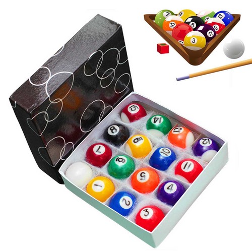 16Piece Mini Pool Table Balls Set Professional 25mm/32mm/38mm/44mm ...