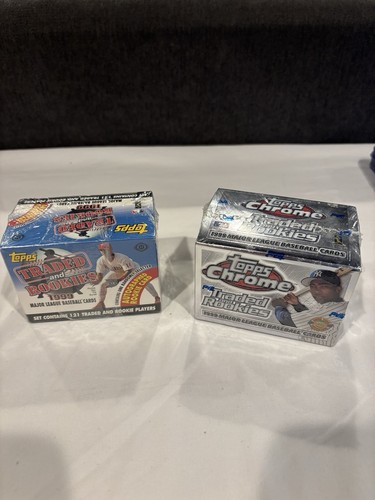 1999 Topps AND Topps Chrome Traded & Rookies Baseball Factory Sets ...
