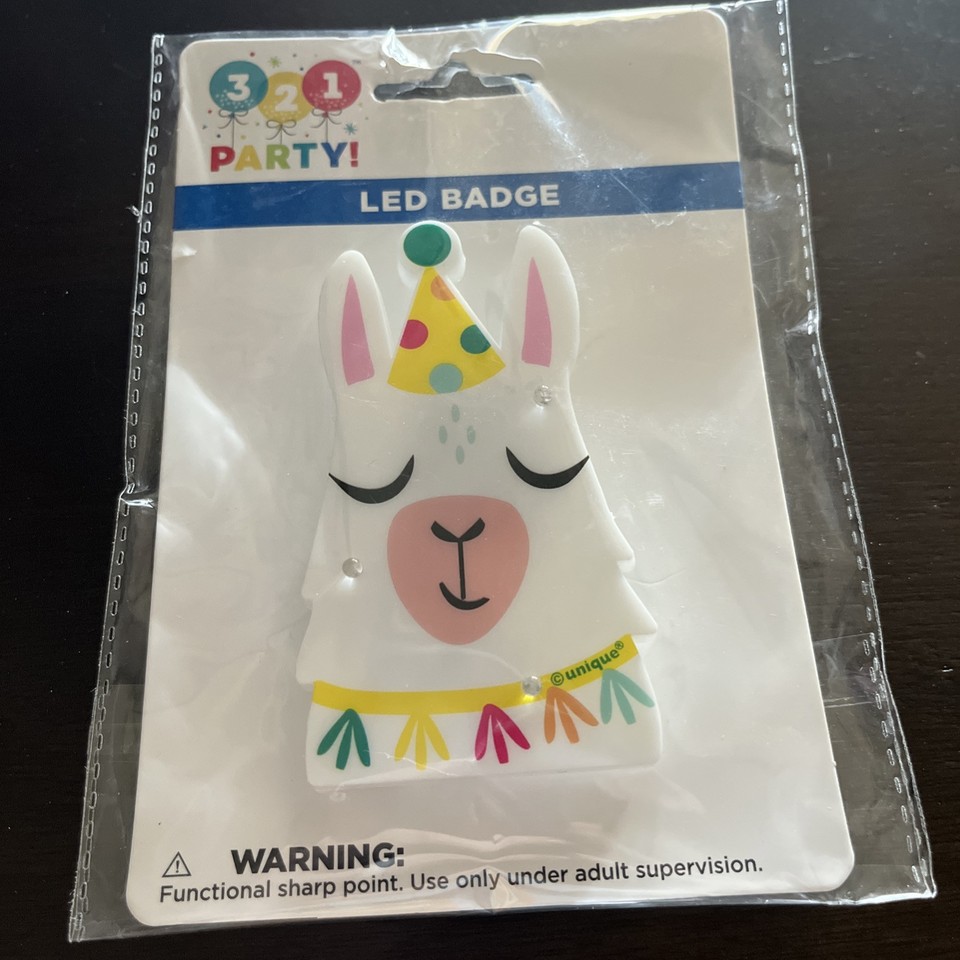 Led Llama Light Up Birthday Party Badge Led Llama | eBay