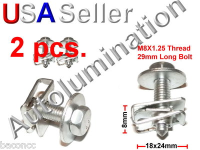 Zinc Plated U J Fold Over Clip Floating Nut Bolt Washer Sheet Metal ...