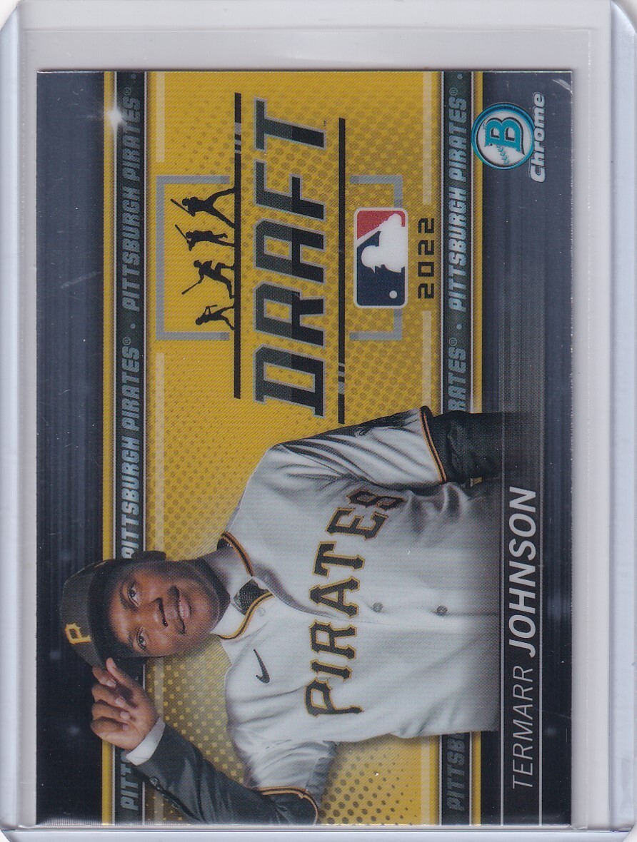 2022 BOWMAN CHROME DRAFT RC TERMARR JOHNSON ROOKIE PITTSBURGH PIRATES ...