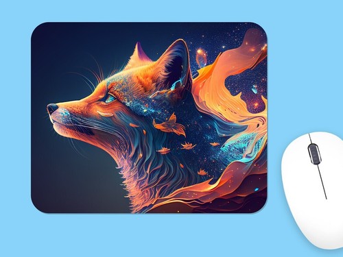 FOX MOUSEPAD, Soft Polyester Mouse Pad, Premium Printing, Long-Lasting ...