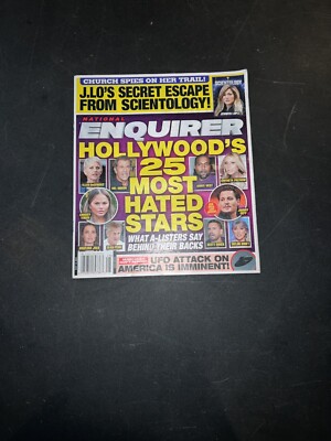 The National Enquirer Paper Magazine July 12 2021 Most Hated Stars ...