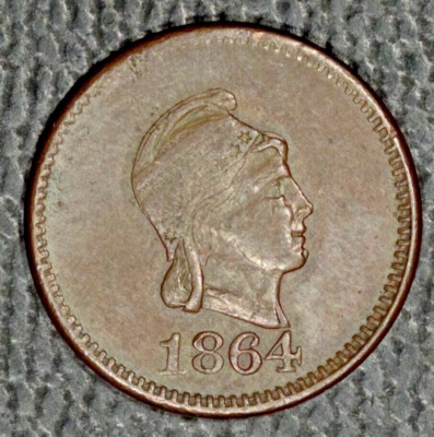 Civil War Merchant Token, Ligonier IN, Barney Bro., IN-550B-1a, R6, AU ...