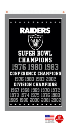 Raiders Championship Banners