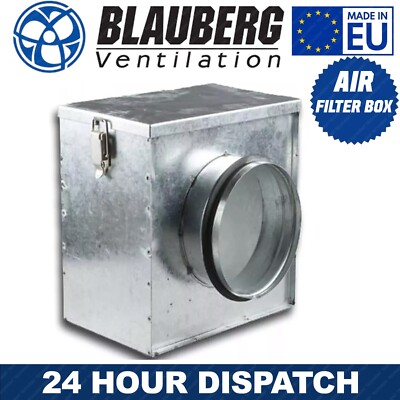 Blauberg Inline Air Filter Box Ventilation Ducting Extractor Fan Filter ...