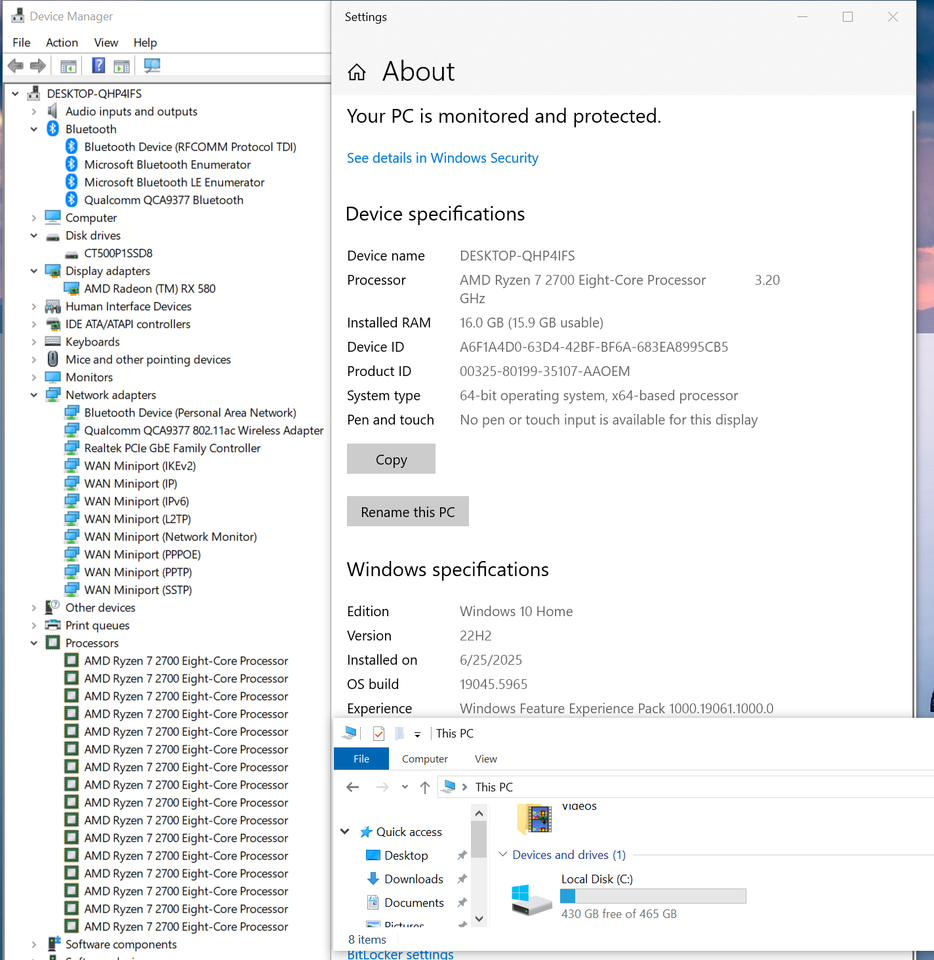Dell Inspiron 5676 Ryzen 7 2700 | 16GB RAM | 512GB NVME Radeon RX 580 ...