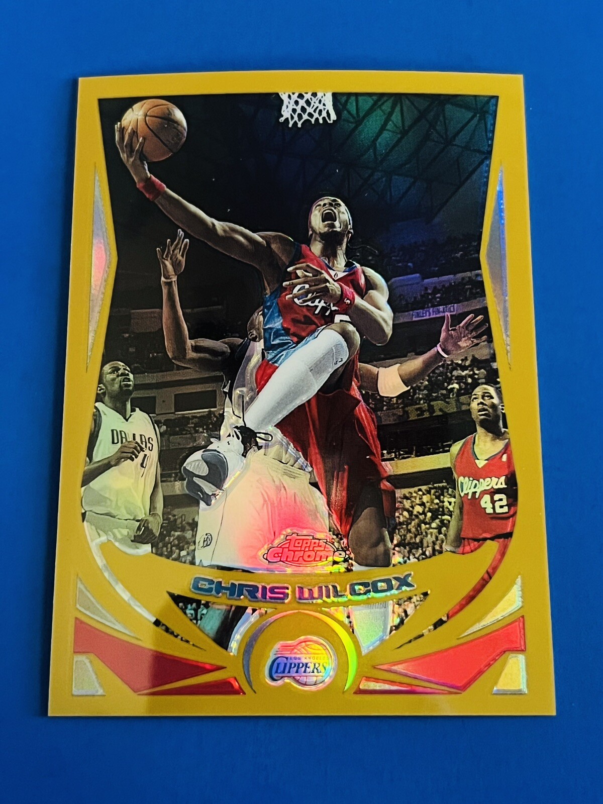 2004-05 Topps Chrome Chris Wilcox Gold Refractor Basketball Card #32; # ...