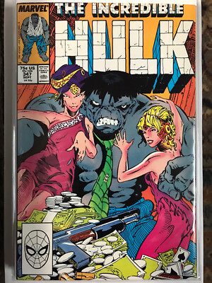 INCREDIBLE HULK#347 1ST APP JOE FIXIT MARGO-HIGH GRADE-MARVEL COPPER ...