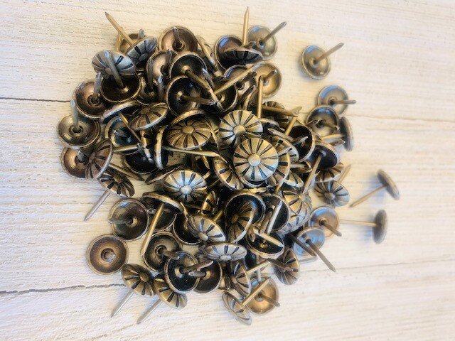 Antique Brass Upholstery Tacks GetUSCart Keadic 250Pcs [ 5/8" In