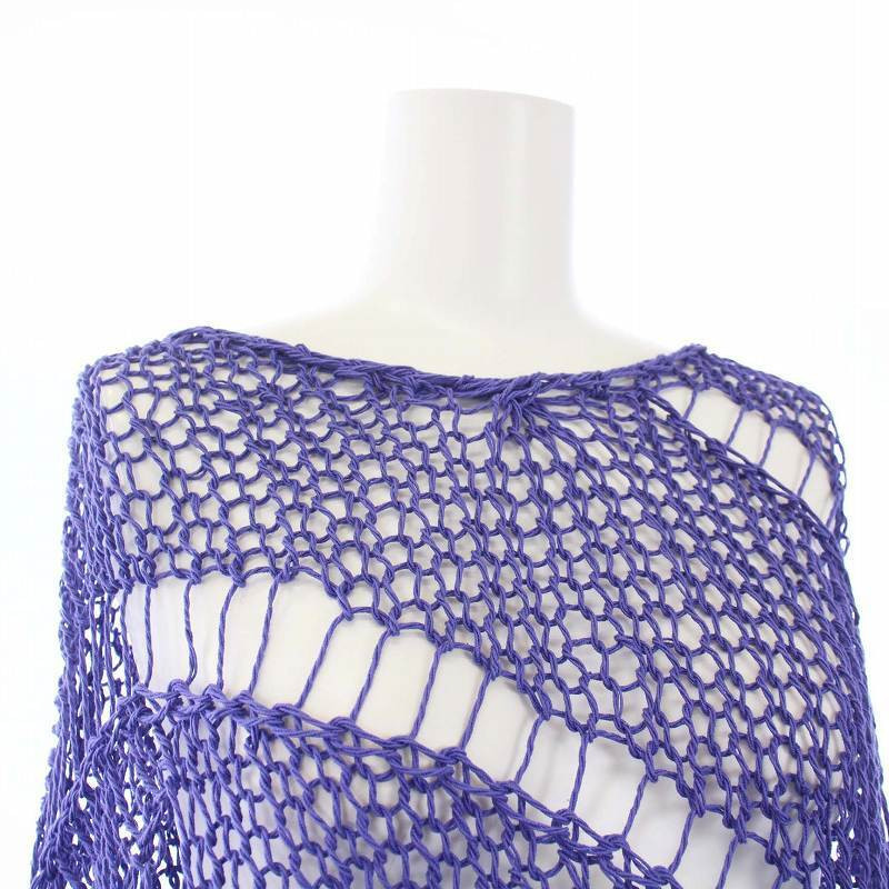 Ameri Vintage 24SS Cord Yarn Loose Knit Top Purple Long Ameri Vintage 24SS Cord Yarn Loose Knit Top Purple Long