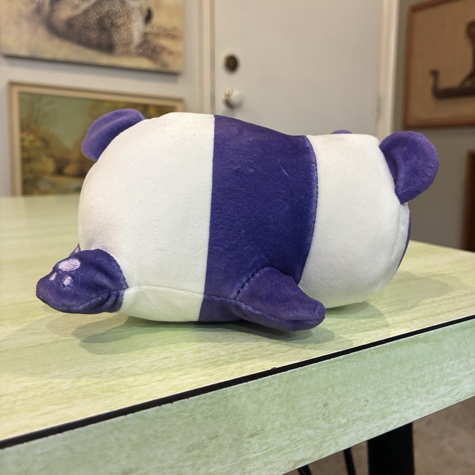 Aphmau Meemeows Purple Panda Cat 6” Soft Plush Toy Safari Collectible ...