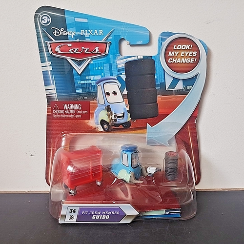 Disney Pixar Pit Crew Member Guido #34 Mattel Diecast Cars Toy 2010 ...