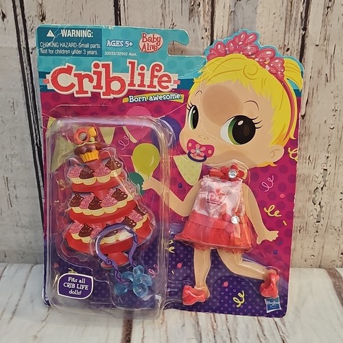 Baby Alive Crib Life Birthday Pretty Outfit Dress Shoes Charms Hasbro ...