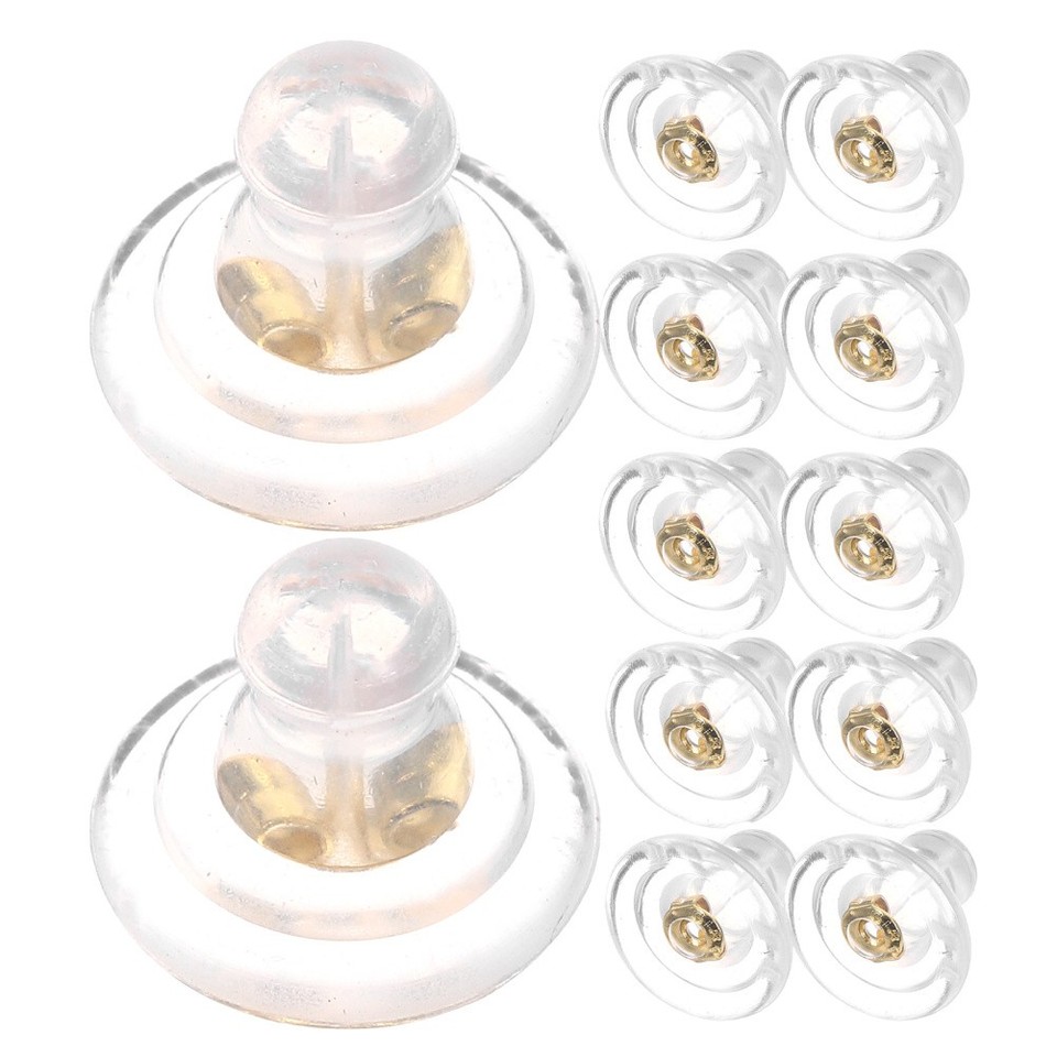 25 Pcs Locking Secure Earring Backs Backings for Droopy Earrings | eBay ...