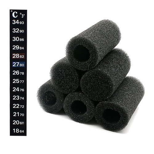 6 PCS Pre-Filter Sponge Aquarium Foam Sponge Roll Intake Filter Cover ...