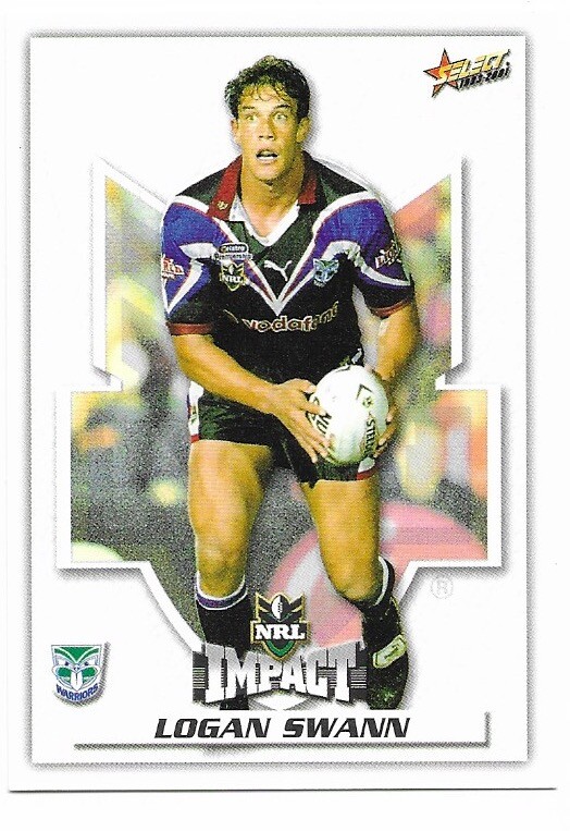 2001 NRL SELECT IMPACT WARRIORS LOGAN SWANN # 148 CARD | eBay