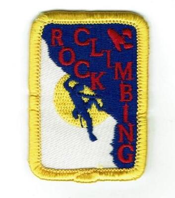 Girl ROCK CLIMBING Wall course Fun Patches Badges SCOUT GUIDE outdoor ...