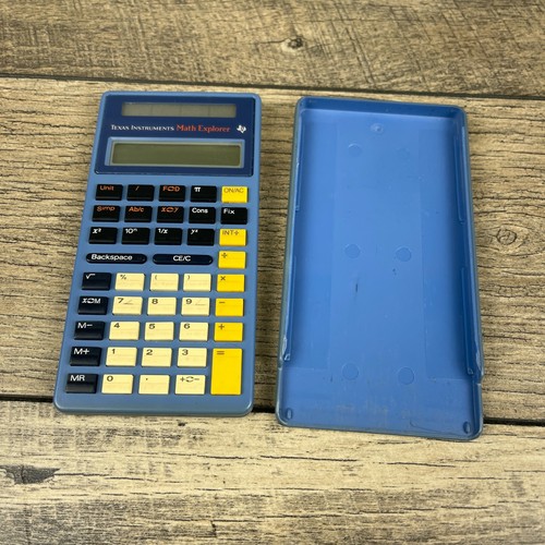 Texas Instruments Math Explorer Blue Solar Powered Scientific ...