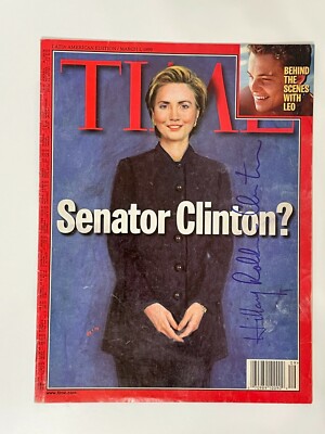 Senator Hillary Clinton Hand-Signed TIME Magazine (MARCH 1999) | eBay